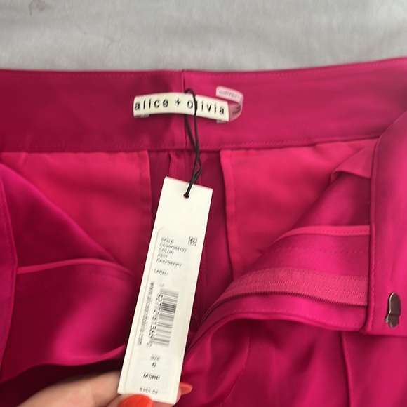 Alice + Olivia | Pants & Jumpsuits | Alice And Olivia Pink Satin Pants ...
